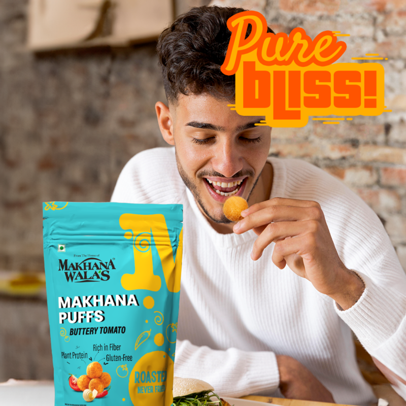 Makhana Puffs Butter Tomato - Makhanawalas
